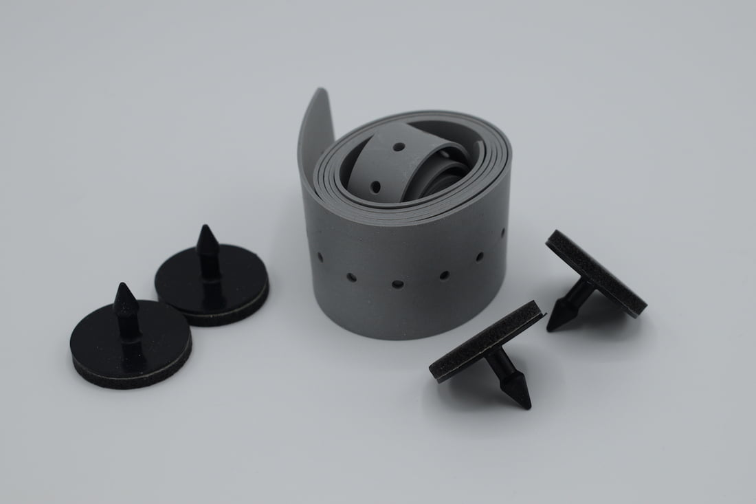 tES Rubber Head Strap Fastener